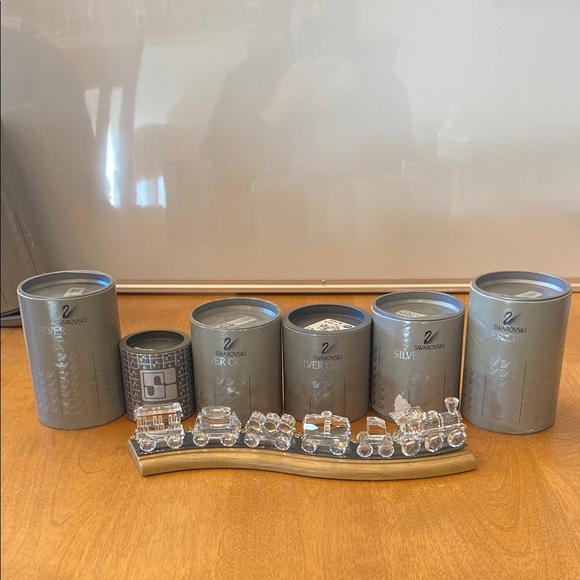 Swarovski | Accents | Swarovski Crystal Train Set 6 Piece With Track ...